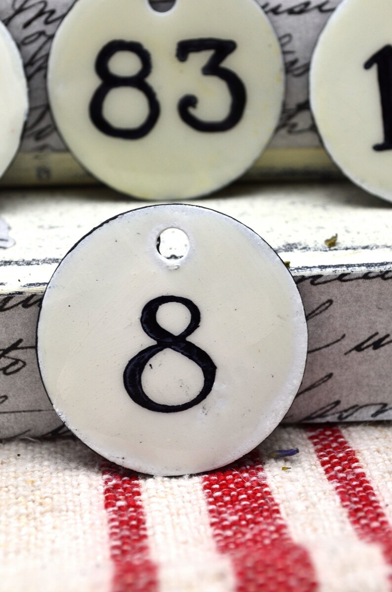 Number Metal Tag for Custom Farmhouse Number Tag for Vintage Decor - Etsy