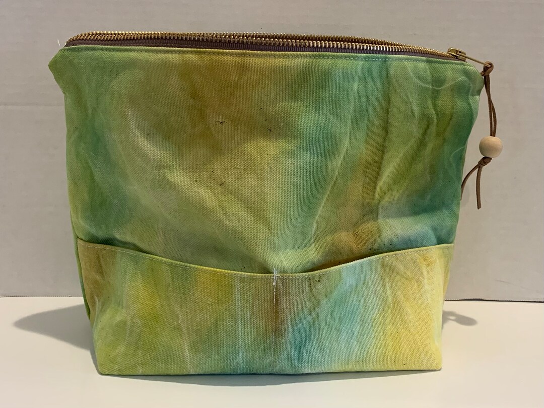 Slouchy Hand Painted Pouch: Hand Painted, Canvas Fabric, Exterior ...