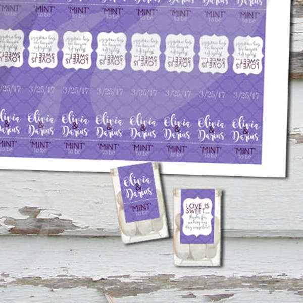 Tic Tac Label - Etsy