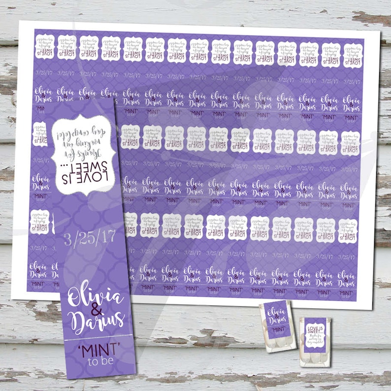 Mini Tic Tac Labels 'mint' to Be Printable Stickers - Etsy