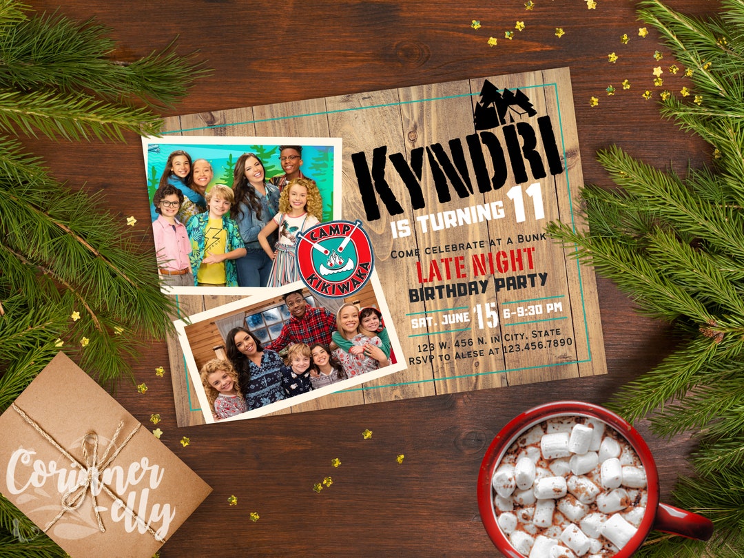 Bunk'd Birthday Invitation: Camp Kikiwaka Party Invite (digital File ...