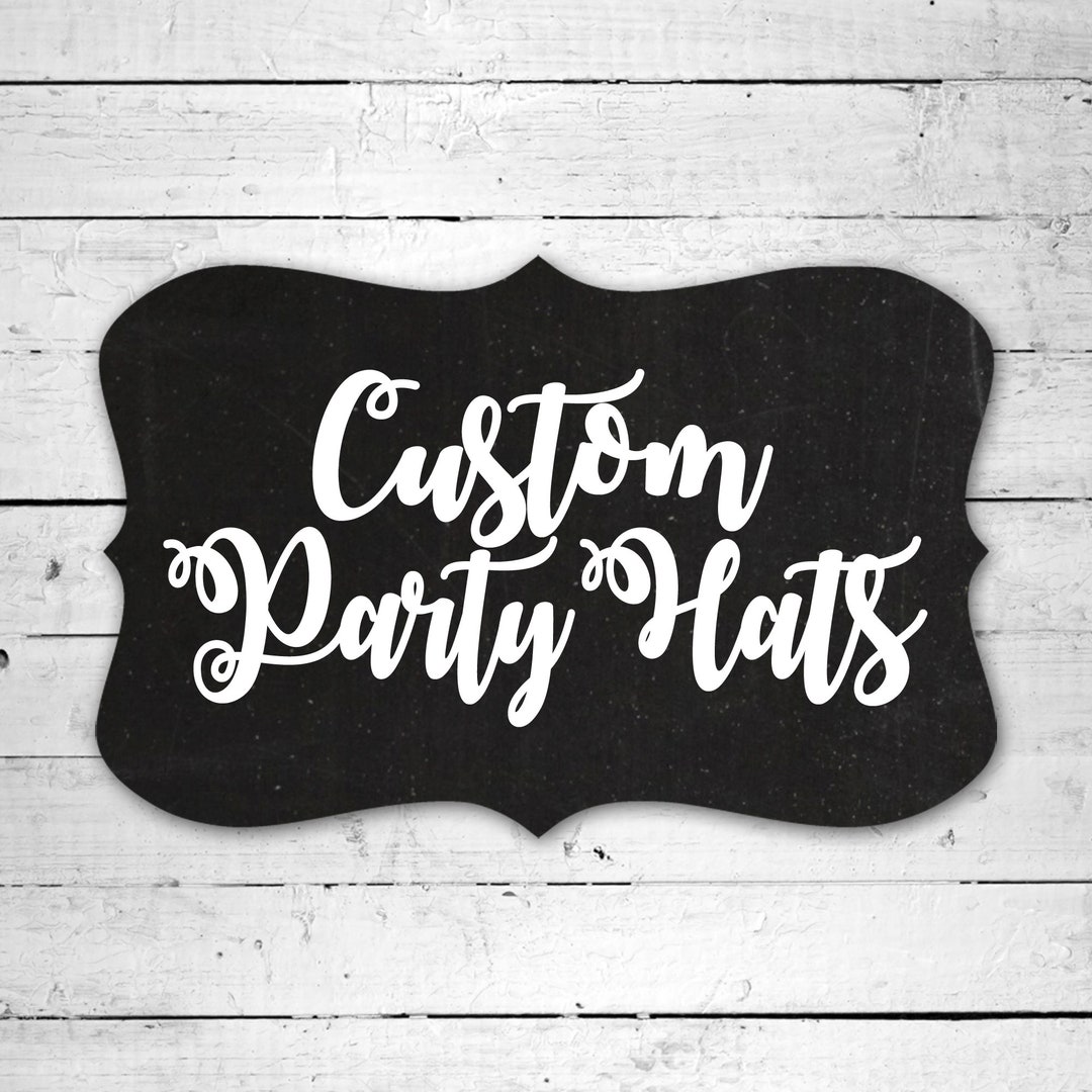 Custom Party Hats | Photo Birthday Hats | Made to Order Cone Hats ...