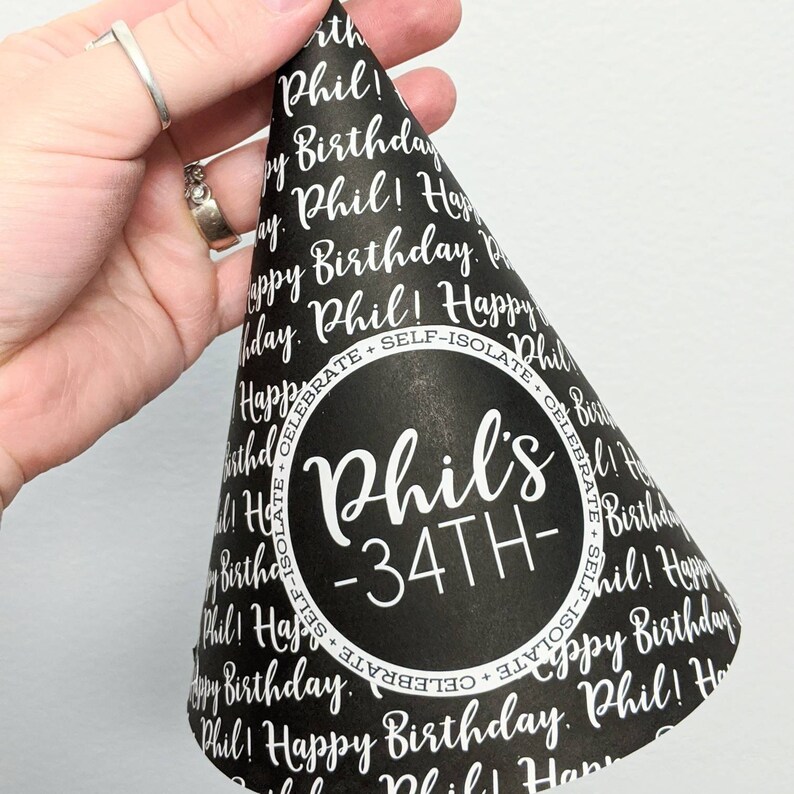 Custom Party Hats Photo Birthday Hats Made to Order Cone - Etsy