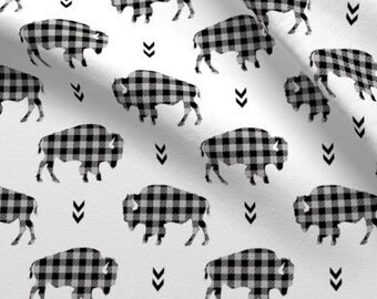 Bison fabric | Etsy