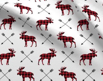 Moose fabric | Etsy