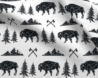 Buffalo fabric | Etsy