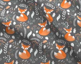 Fox fabric | Etsy