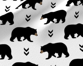Bear fabric | Etsy