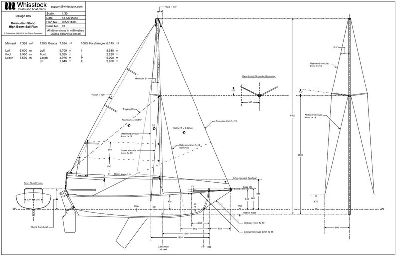 Boat Build Plans for 15' Day Sailer. Cold Moulded or Ply Lapstrake ...