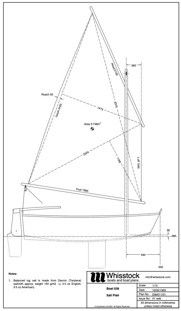 Boat Build Plans for 8' Classic Sailing Pram Dinghy. Full Instructions ...