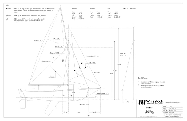 Boat Build Plans for 15' Day Sailer. Cold Moulded or Ply Lapstrake ...
