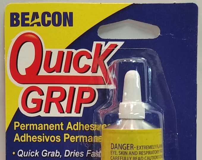 2oz Tube BEACON QUICK GRIP Glue Clear Fast Waterproof - Etsy