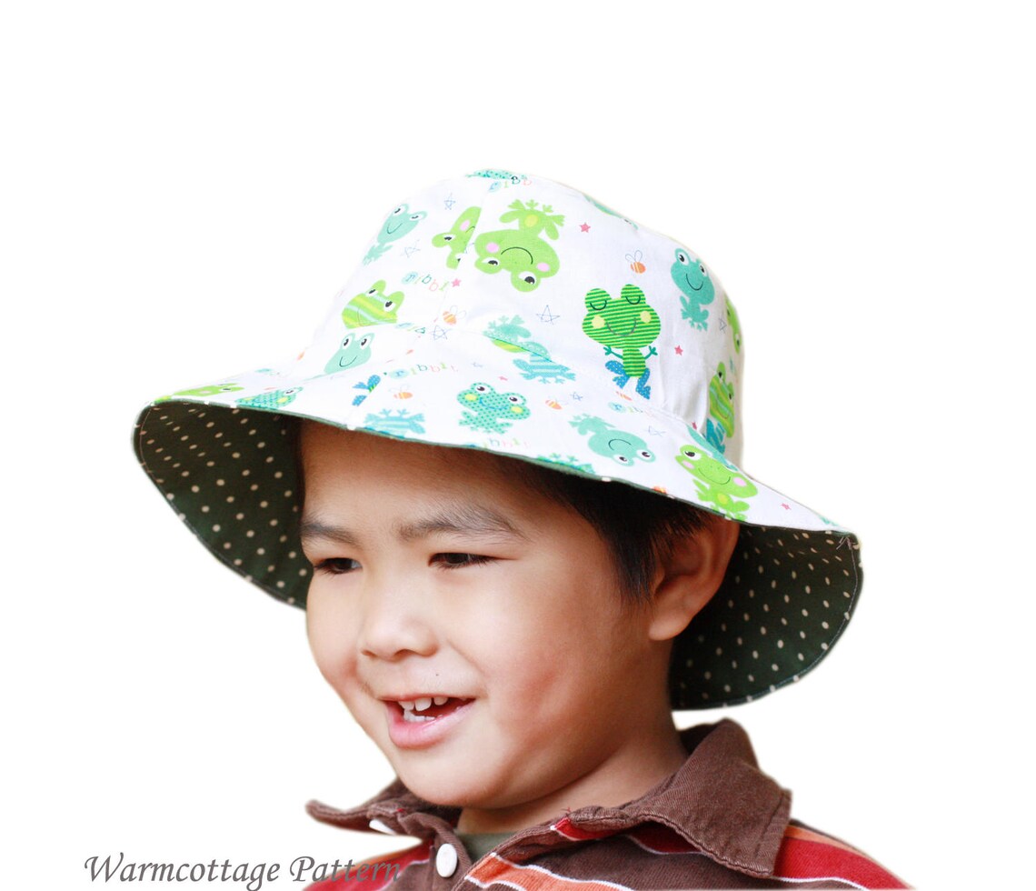 Sun Hat Pattern Baby Toddler Children Kid Reversible PDF Sewing Pattern ...