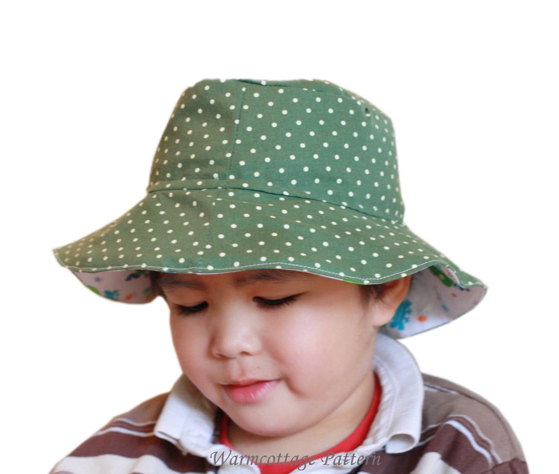 Sun Hat Pattern Baby Toddler Children Kid Reversible PDF Sewing Pattern ...