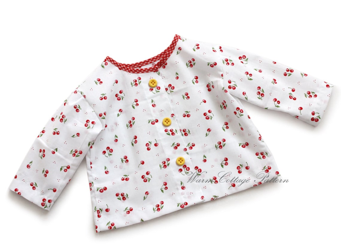 Baby Shirt/blouse Pattern Sewing Easy Toddler Baby Girl and - Etsy