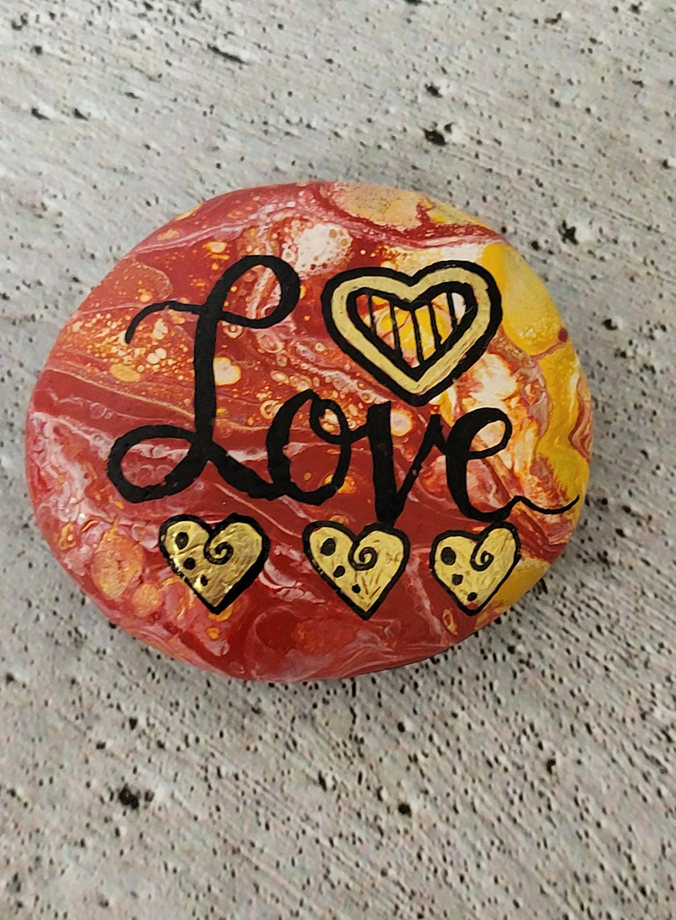 Custom Inspirational Stones Colorful Reminder Rocks With Positive Words ...