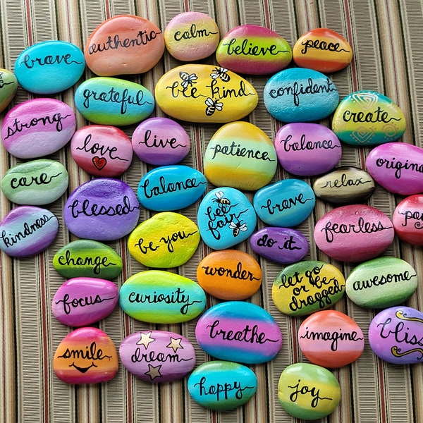 Inspirational Rocks - Etsy