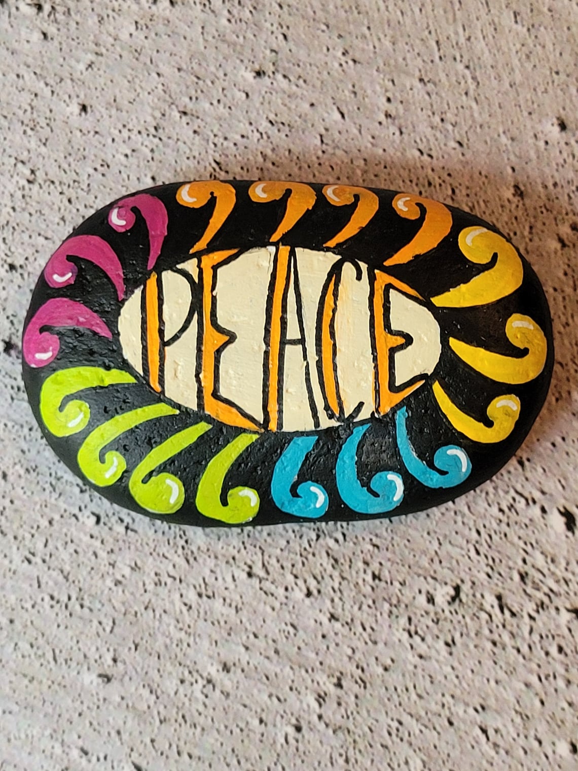 NEW Inspirational Hand-painted Rocks Meditation and Affirmation Stones ...