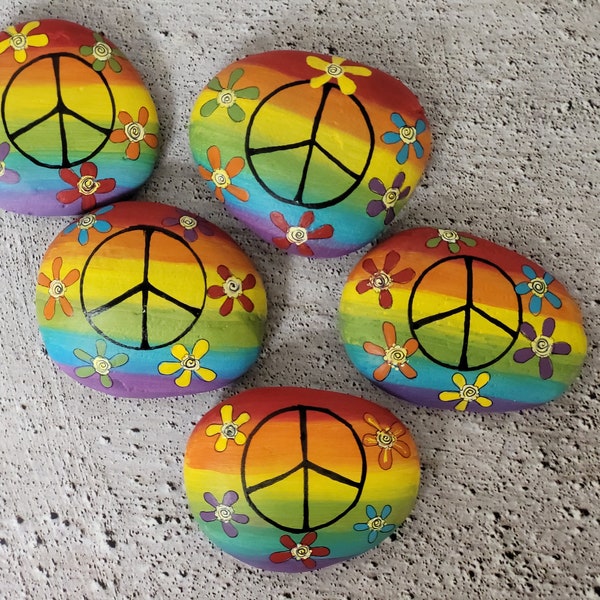 Hand Painted Rocks - Etsy
