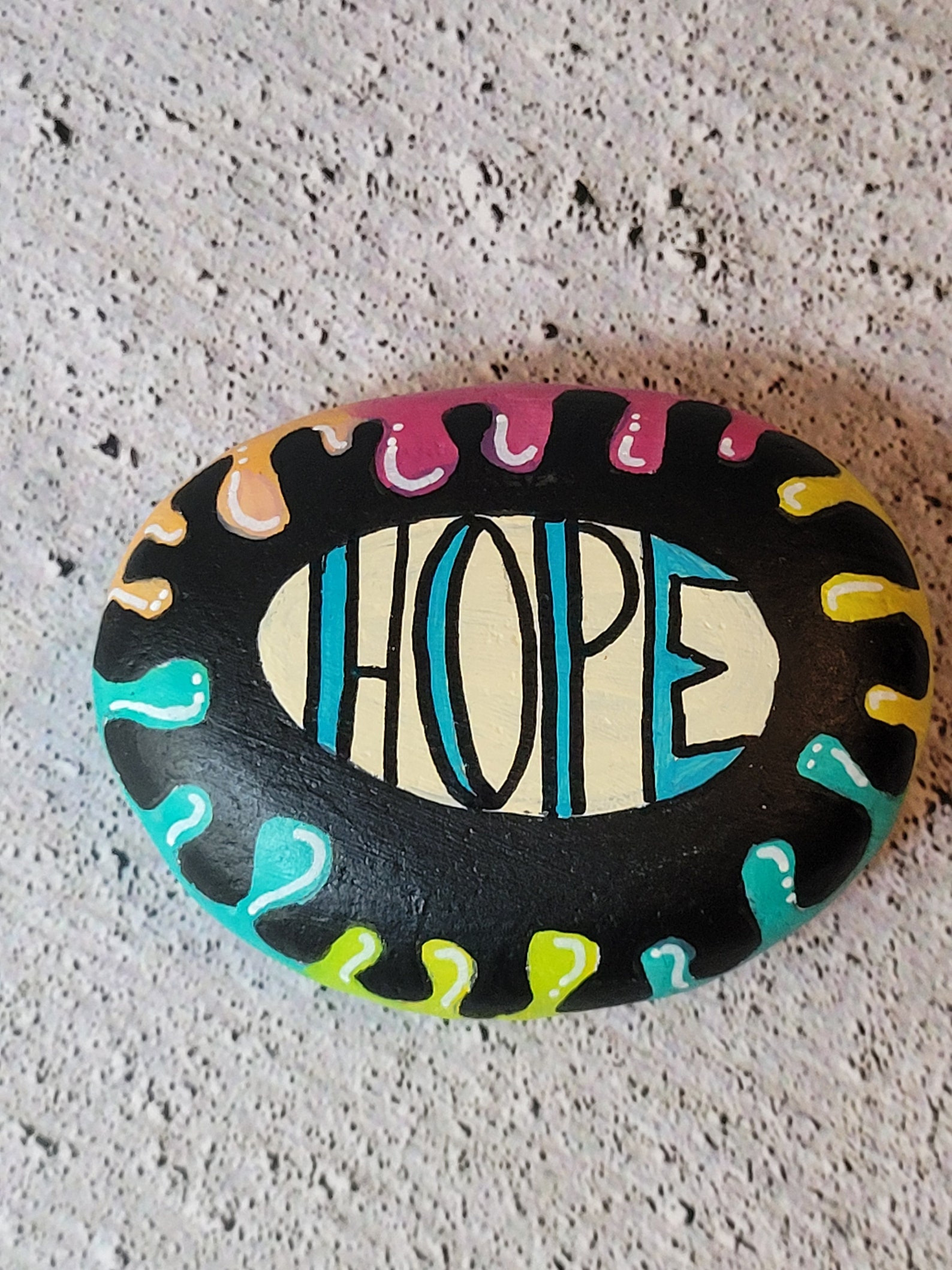 NEW Inspirational Hand-painted Rocks Meditation and Affirmation Stones ...