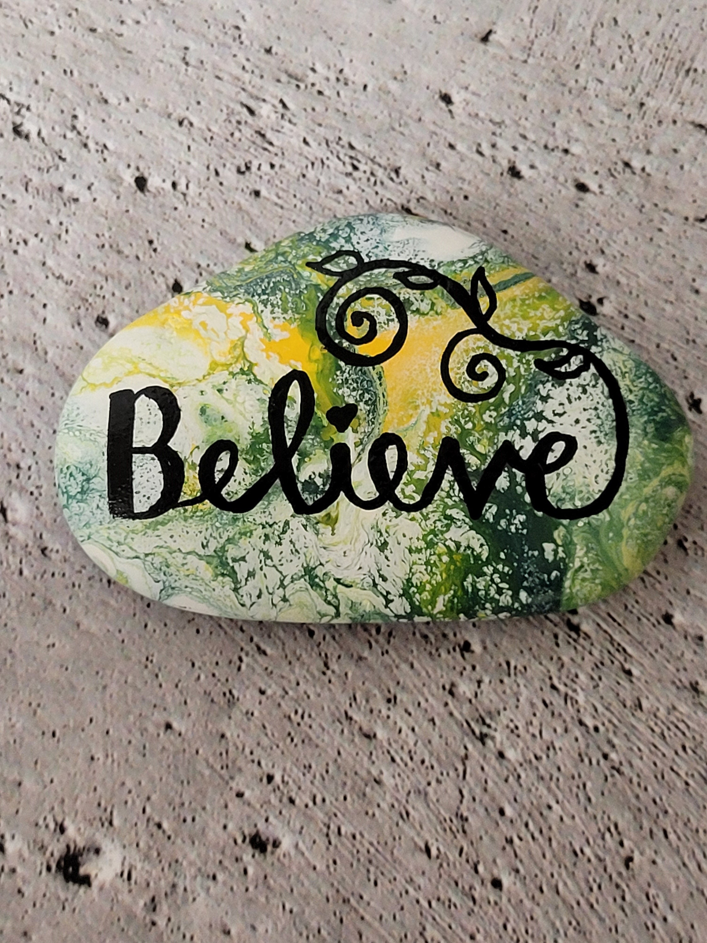 Custom Inspirational Stones Colorful Reminder Rocks With Positive Words ...