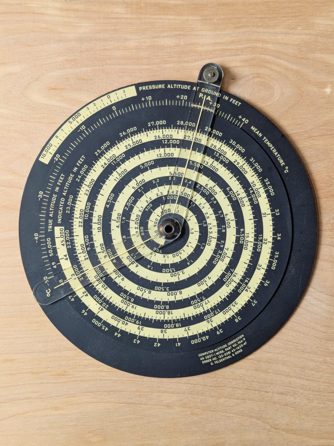 Vintage 1940s WW2 US Airforce Altitude Correction Computer - Etsy