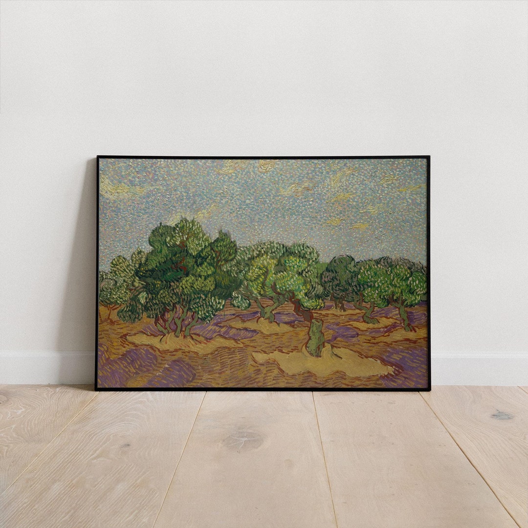 Van Gogh Olive Trees Printable Art, Mediterranean Landscape, Vintage ...
