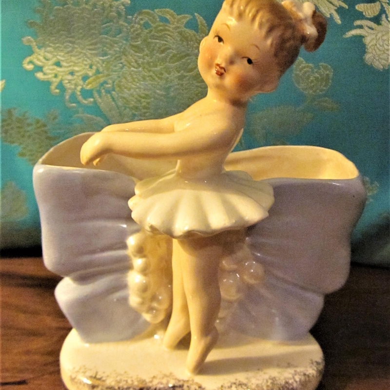 Vintage Ballerina Planter - Etsy