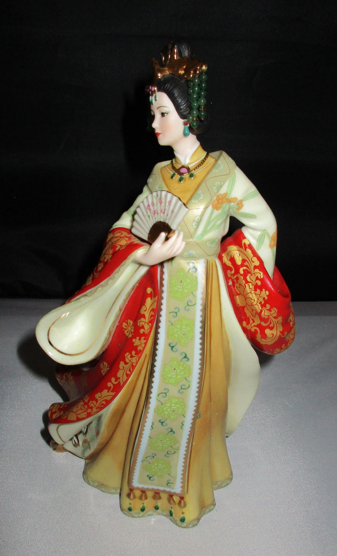 Jade Empress Porcelain Statue by Lena Liu for Danbury Mint - Etsy