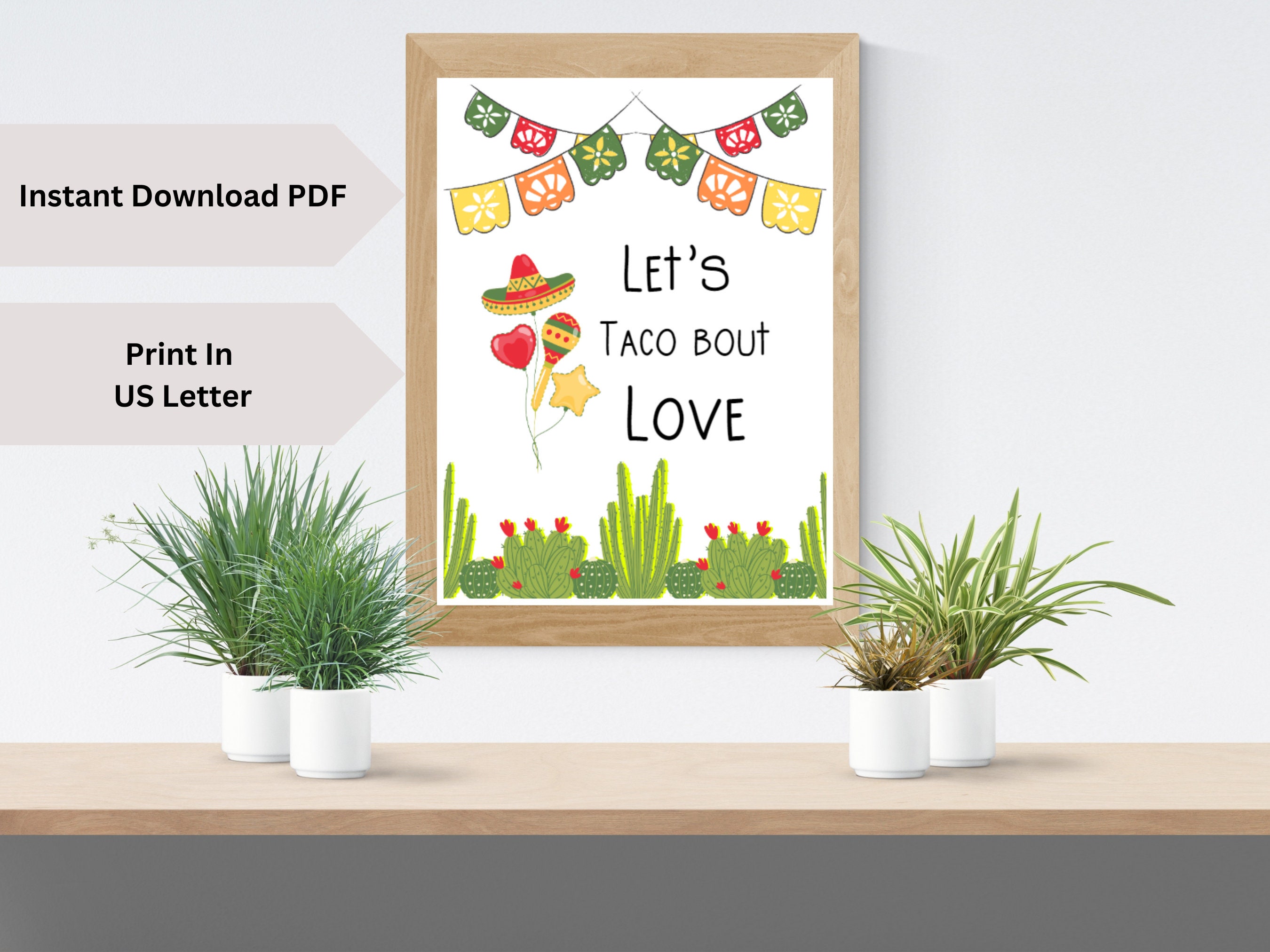 Let's Taco Bout Love Sign Bachelorette Sign Engagement - Etsy