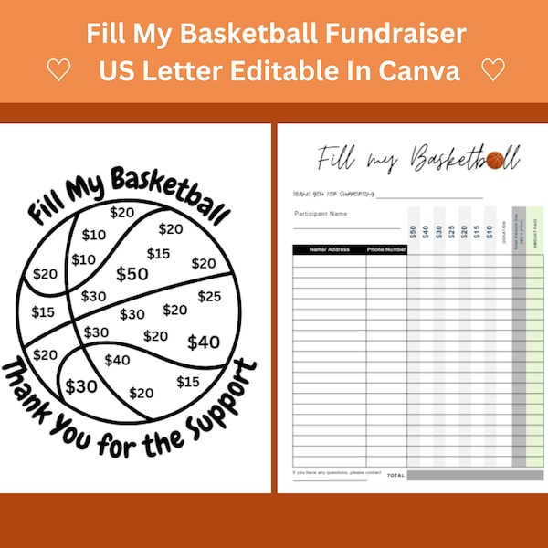 Basketball Fill My - Etsy