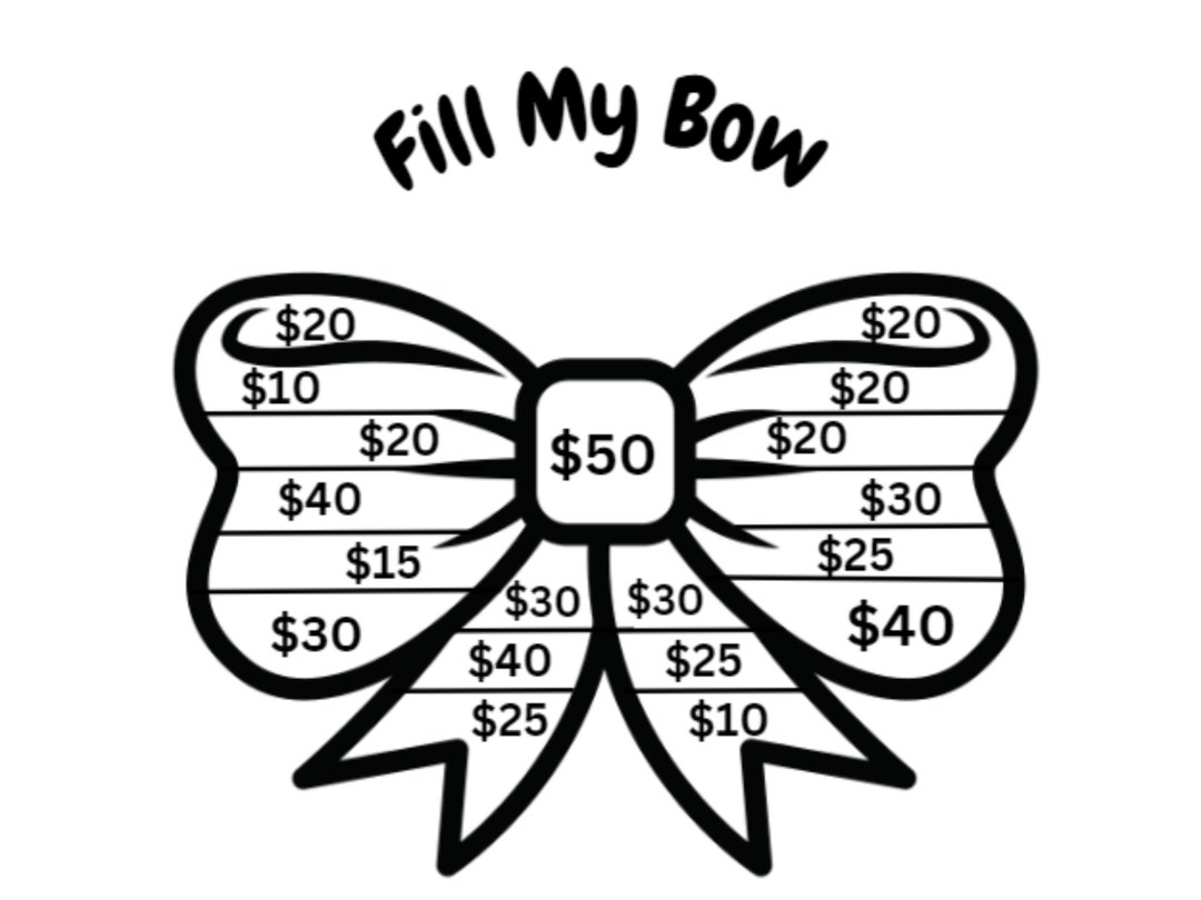 Fill My Bow Cheer Fundraiser, Fill My Bow, Sports Fundraiser, Cheer ...