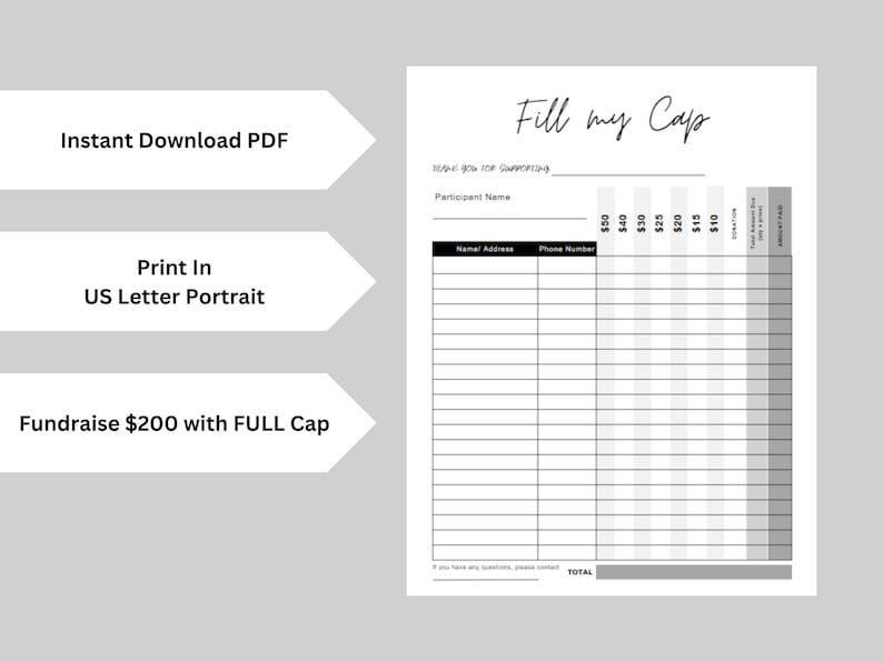 Fill My Graduation Cap Fundraiser, Graduation Sponsorship, High School ...