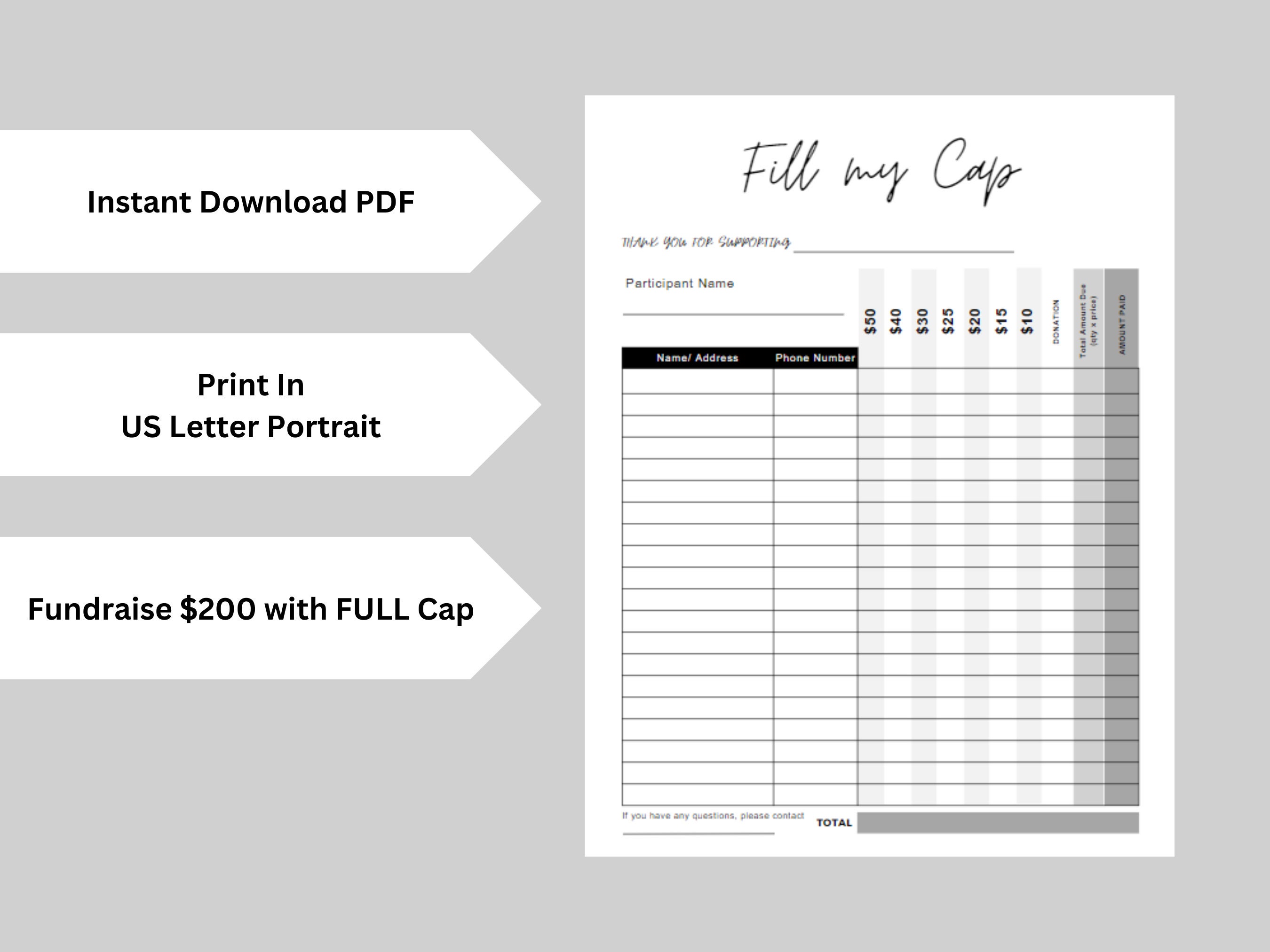 Fill My Graduation Cap Fundraiser, Graduation Sponsorship, High School ...