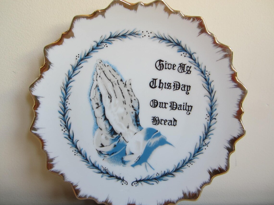 Lords Prayer Decorative Plate /Christian / Religious / Vintage | Etsy