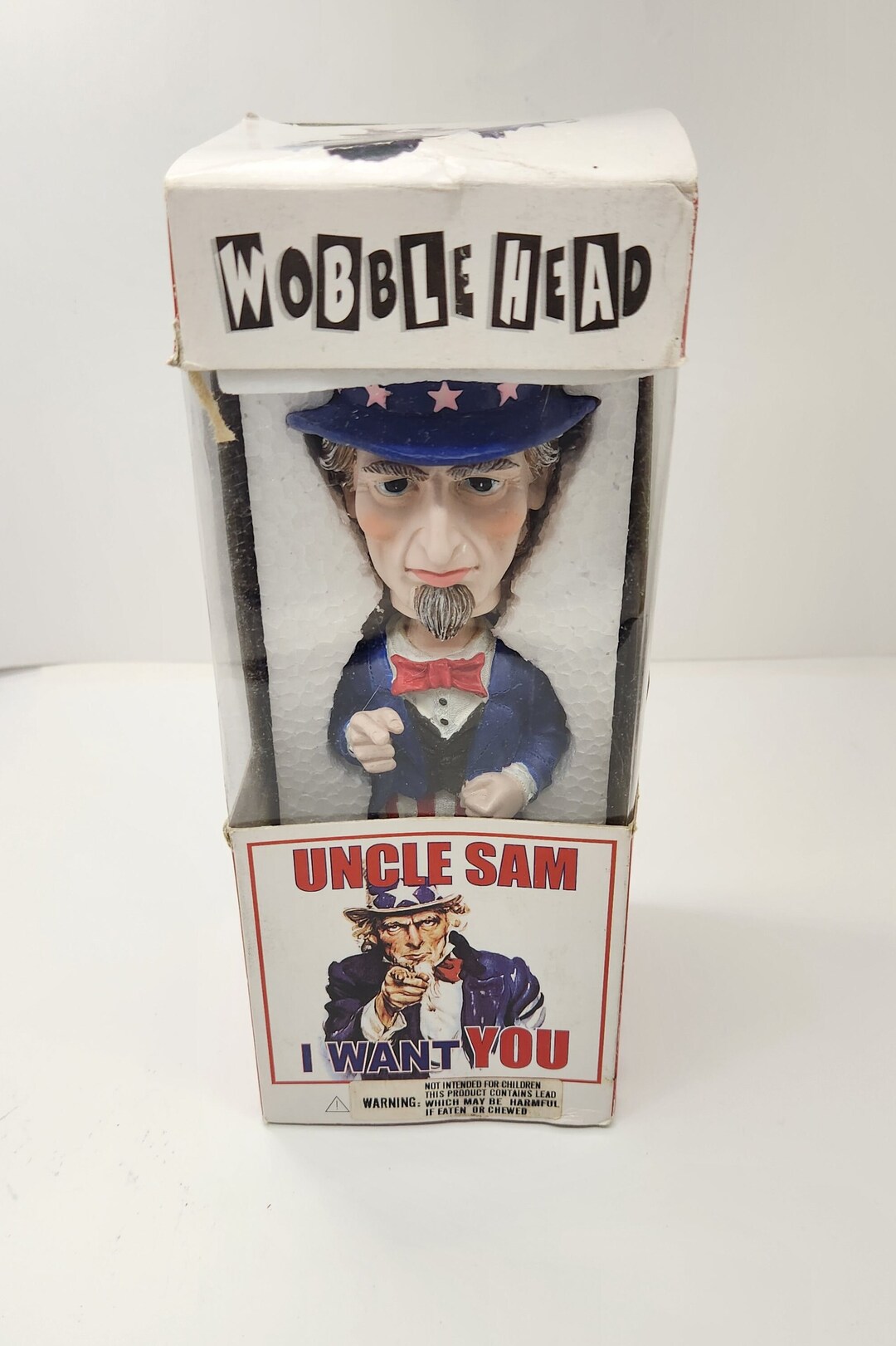 Uncle Same Wobble Head / Statue / Figurine / New in Box / Hand Painted ...
