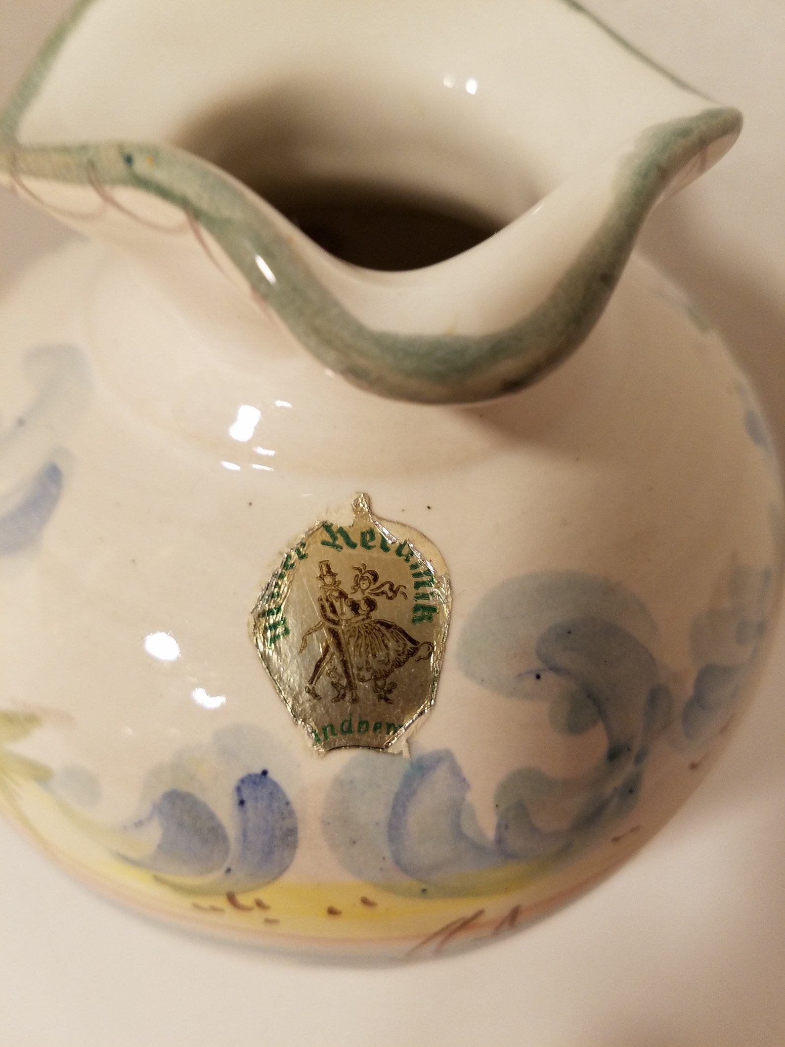 Buy Antique German Pottery Jug / Water Pitcher / Ceramic / Online in ...