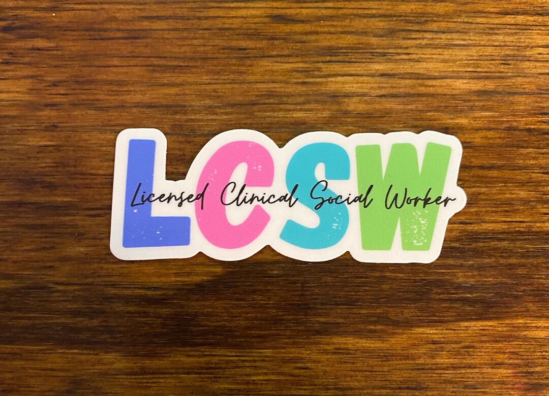 Social Worker Sticker, Laptop Sticker, Social Work Decal, LCSW ...
