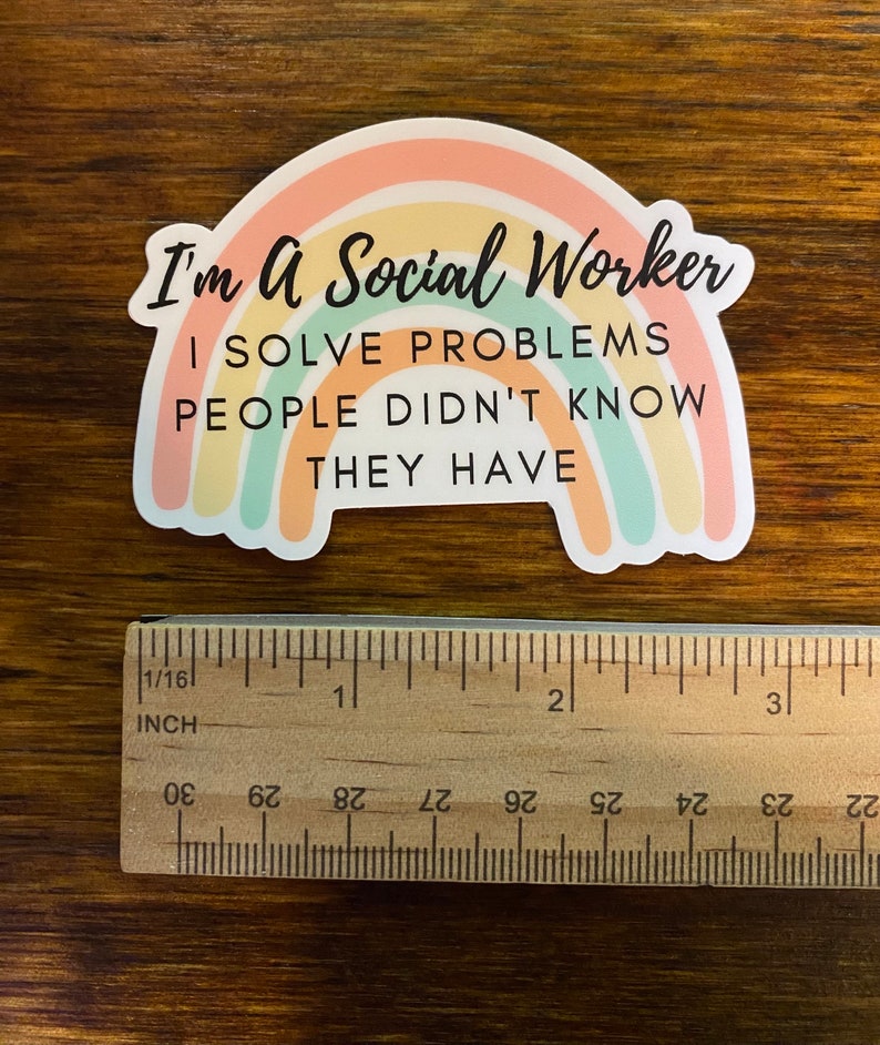 Social Worker Problem Solver Sticker - Etsy