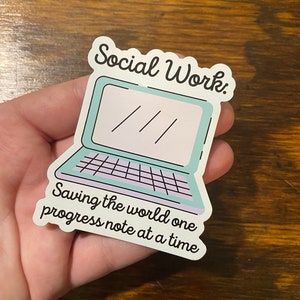 Social Work Progress Notes-magnet - Etsy