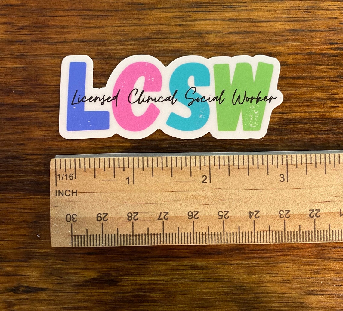 Social Worker Sticker, Laptop Sticker, Social Work Decal, LCSW ...