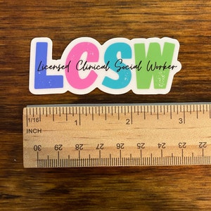 Social Worker Sticker, Laptop Sticker, Social Work Decal, LCSW ...
