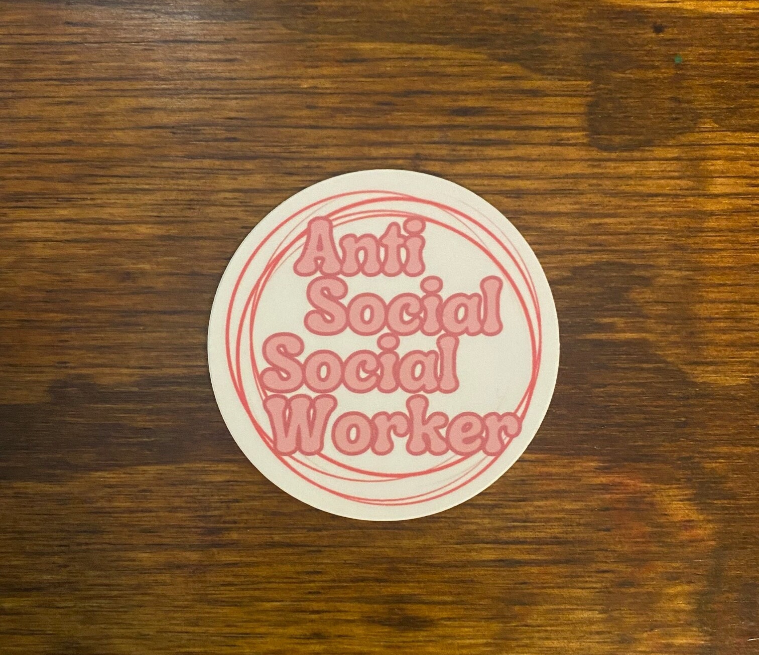 Social Work Sticker, Anti-social Social Worker, Social Worker Decal ...