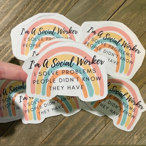 Social Worker Problem Solver Sticker - Etsy