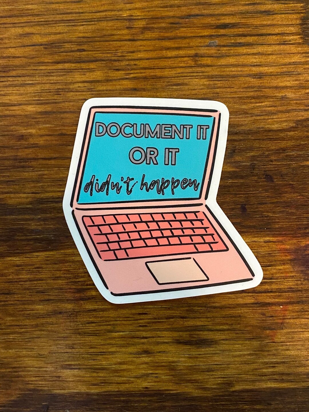 Social Worker Sticker, Laptop Sticker, Casework Documenting ...