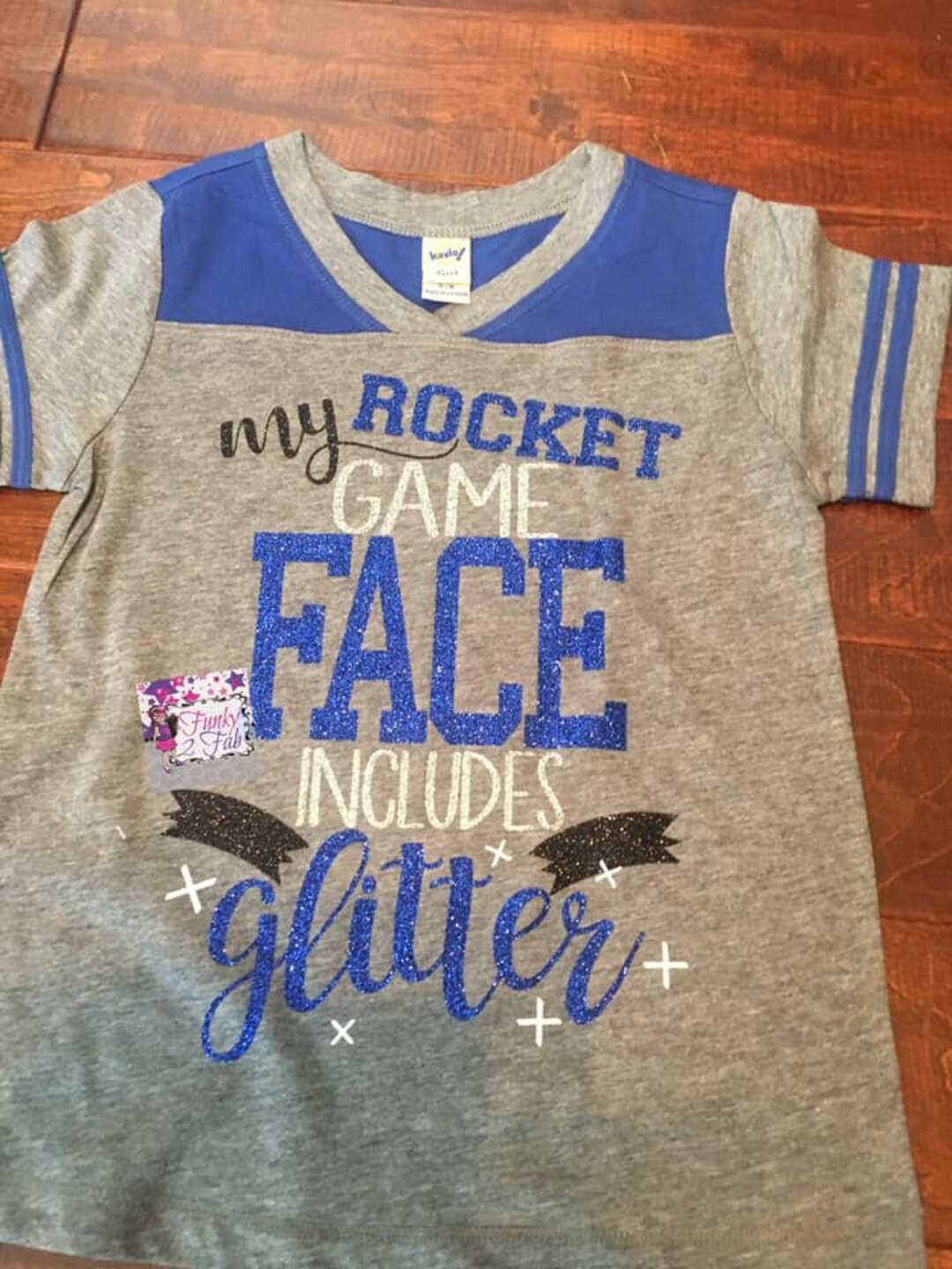 My Team Game Face Includes Glitter Youth Vinyl Shirt - Etsy
