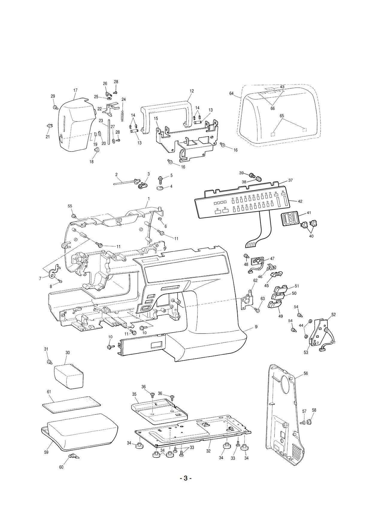 Baby Lock Pro Line BL7800 Service / Repair Manual & Parts / SCHEMATIC ...