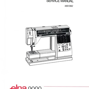 Elna 8000 9000 & DIVA Service Manual and Parts / Schematics Book PDF ...