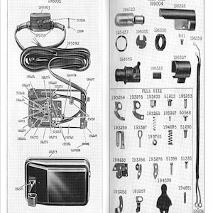 Singer Featherweight 221 Service Manual & Parts Books (5 PDF Files) - Etsy