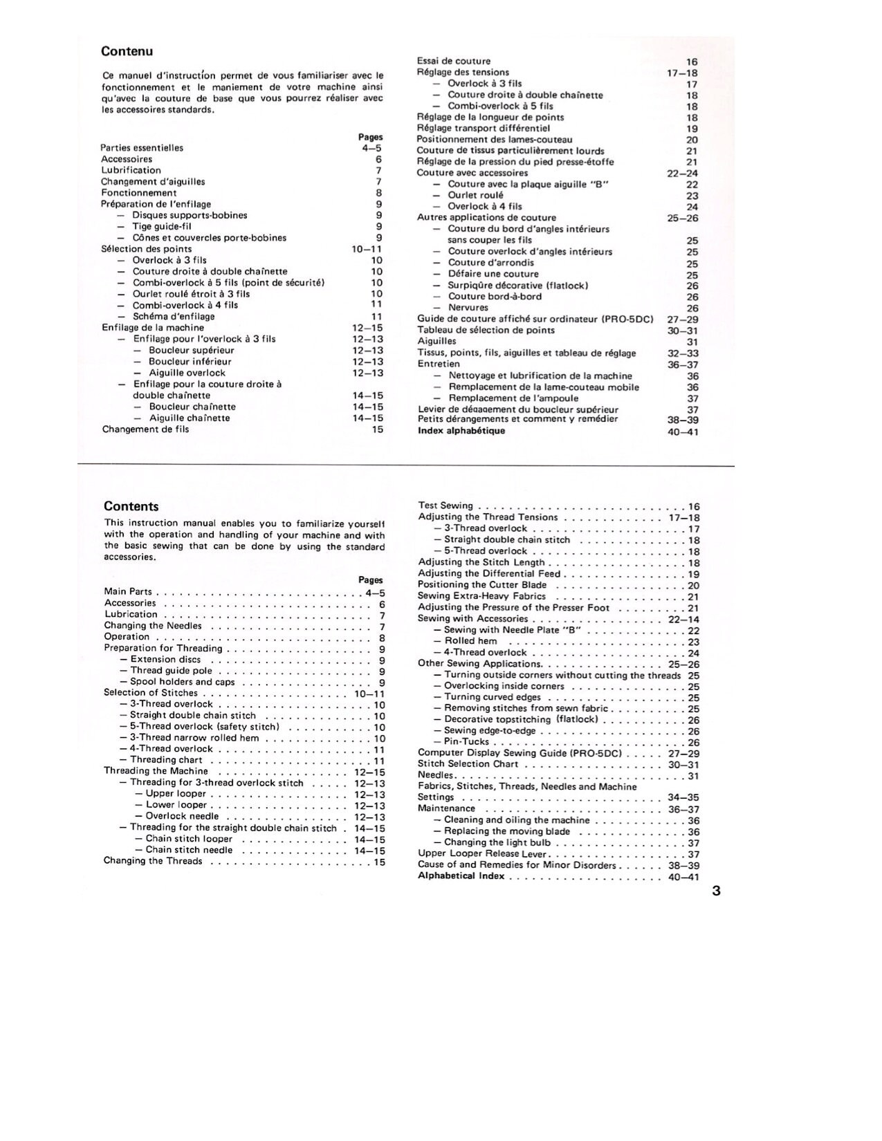 ELNA Lock Pro 5DE, Pro 5DC Instruction / Operating Manual * PDF ...